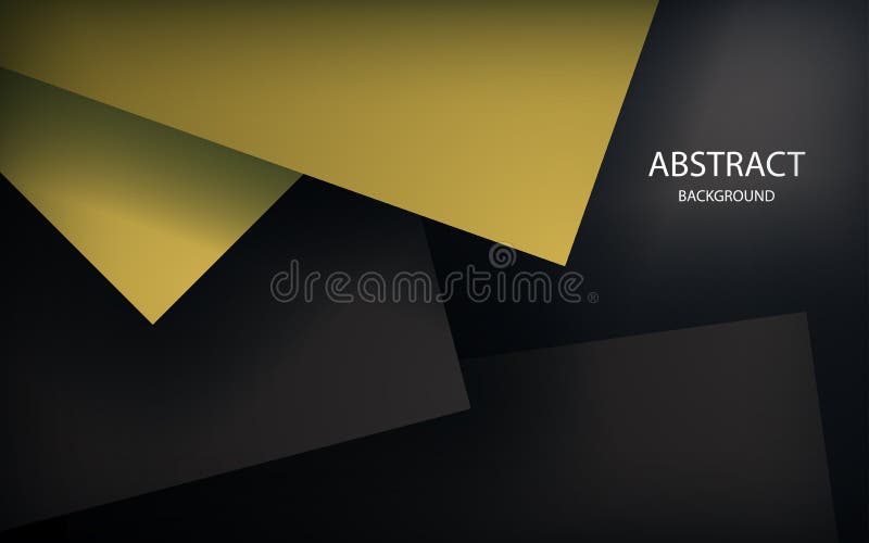 Yellow Background Overlap Dimension Grey Vector Illustration Message ...