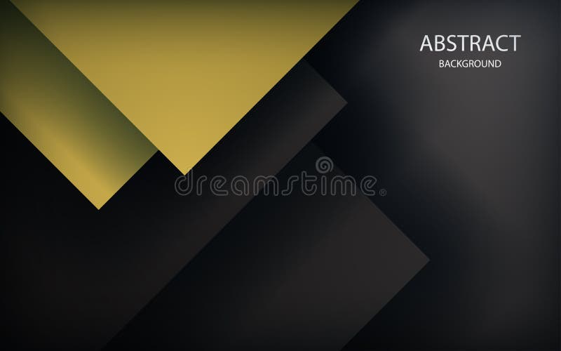 Yellow Background Overlap Dimension Grey Vector Illustration Message ...