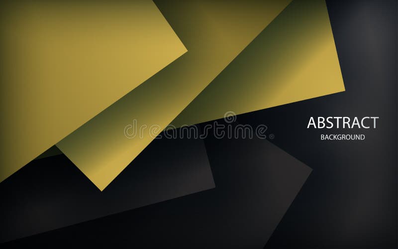 Yellow Background Overlap Dimension Grey Vector Illustration Message ...