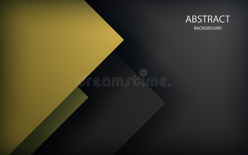 Yellow Background Overlap Dimension Grey Vector Illustration Message ...