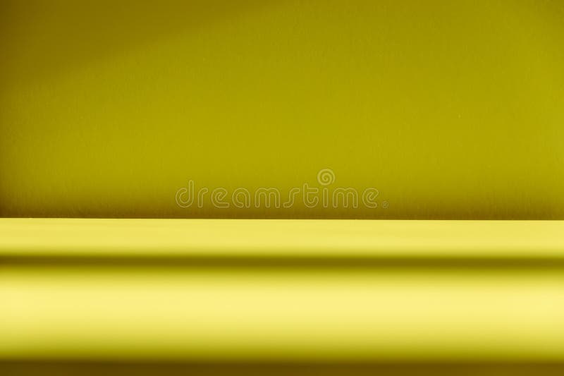 Yellow Background for Product Presentation with Shadow and Light from ...