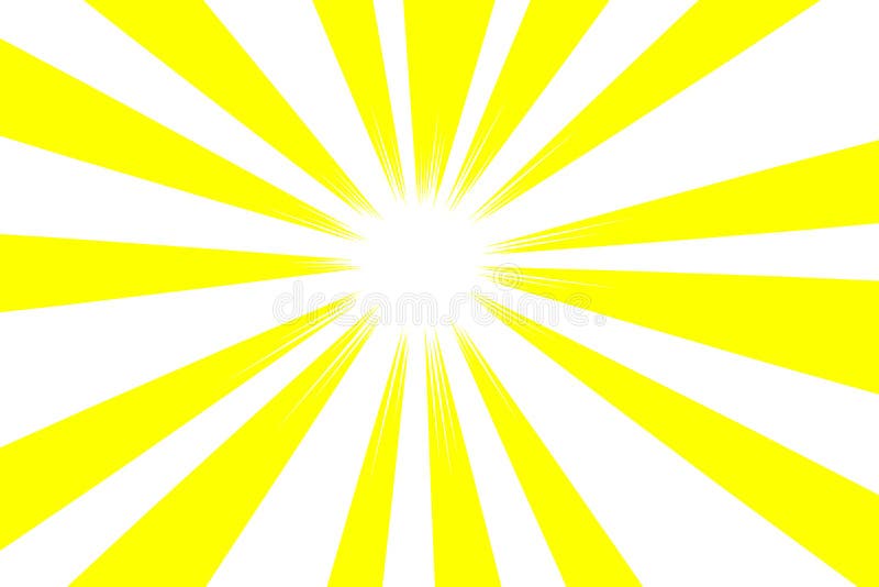 Yellow Background Ray Pop Art Illustration Retro Light Diffusing ...