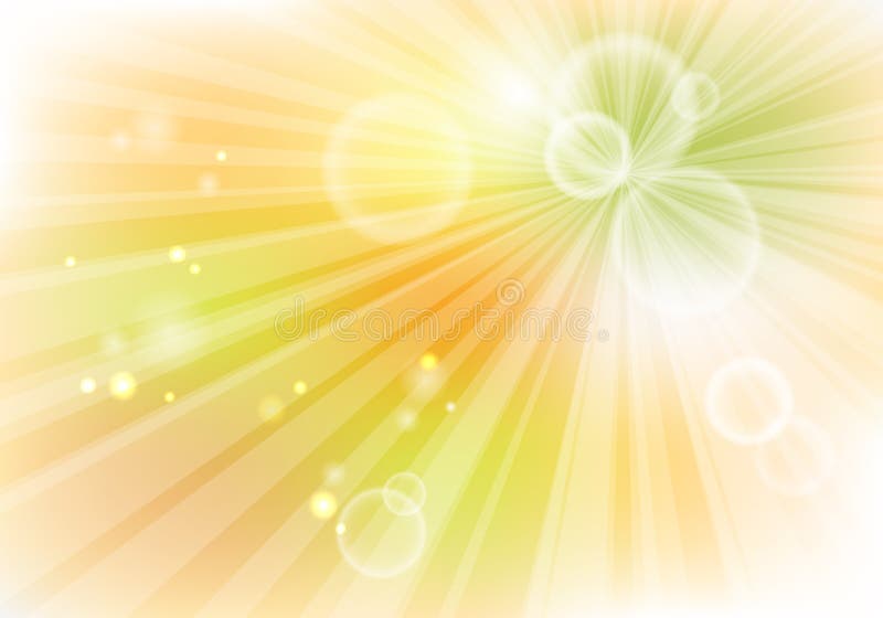 Yellow Background with Rays Stock Vector - Illustration of shiny ...