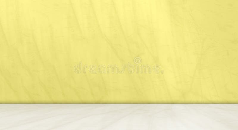 Yellow Background Wall Kitchen3d Room Studio Podium Solid Color Bg ...