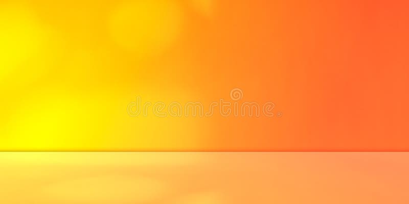 Yellow Background Wall Room Kitchen 3d Studio Podium Solid Bg Product ...