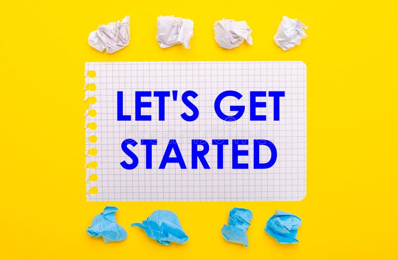 Lets Get Started Blue Background Stock Photos - Free & Royalty-Free ...