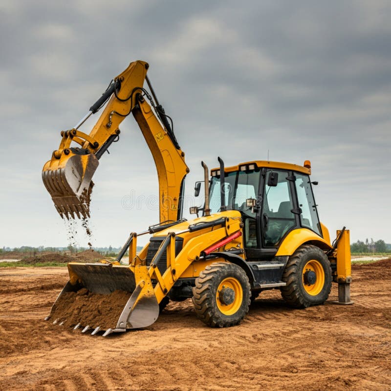 Digger Yellow Loader Stock Illustrations – 6,912 Digger Yellow Loader ...