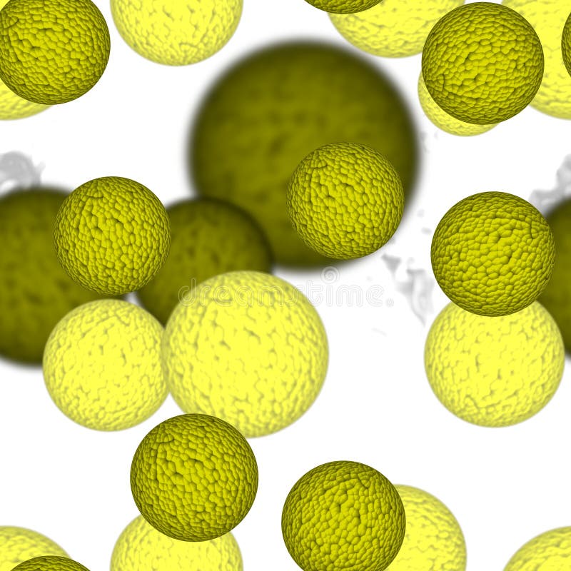 Yellow Bacteria Texture Background. Texture of Microbes Viruses Germs ...