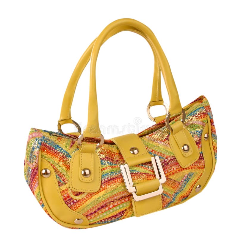 Yellow bag stock image. Image of design, casual, cosmetic - 30106041