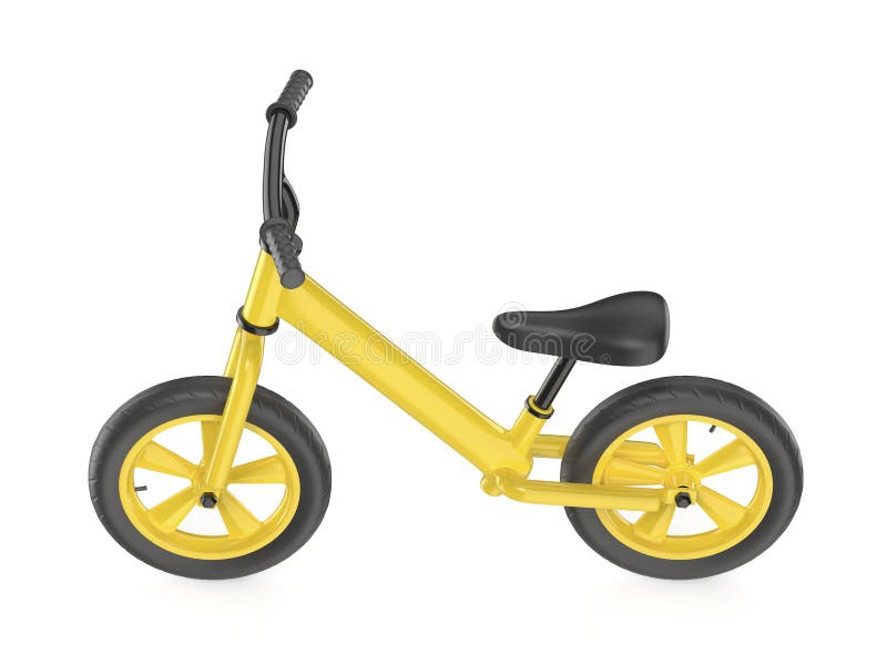 Balance Bike for Kids. Simple Black and White Illustration. Stock ...
