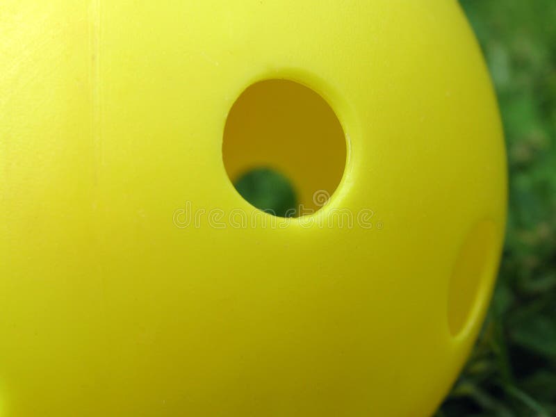 Yellow Ball stock photo. Image of play, bright, lawn, texture - 861440