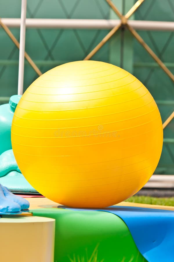 Yellow ball stock image. Image of beautiful, colorful - 32096111