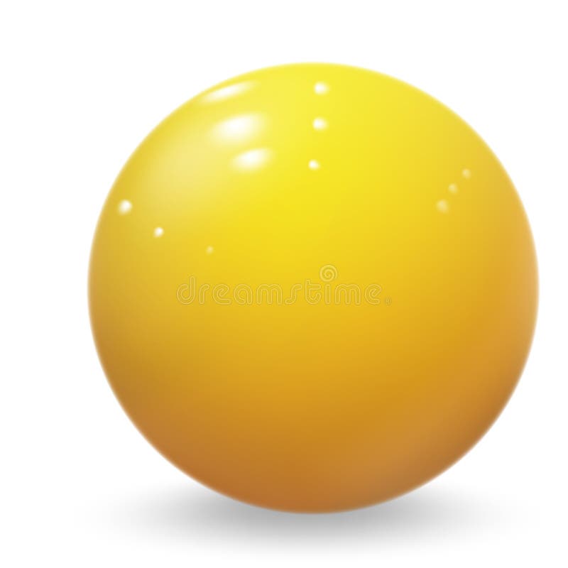 Yellow sphere ball stock vector. Illustration of design - 155555747