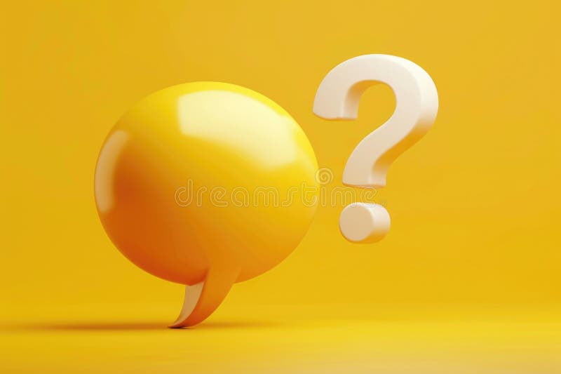 A Yellow Ball with a Question Mark Symbol. Perfect for Educational ...