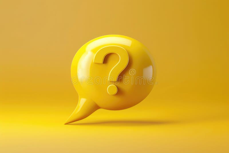 A Yellow Ball with a Question Mark Symbol on it. Suitable for ...