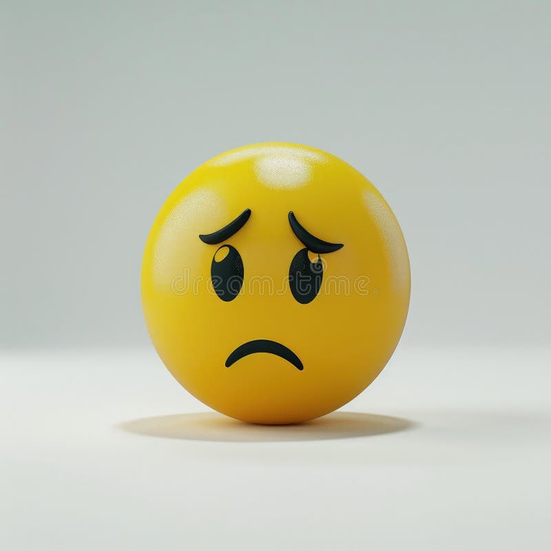 A Sad Yellow Ball stock illustration. Illustration of kids - 309050973