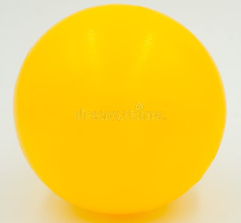 Yellow ball stock photo. Image of play, object, pong - 55000336