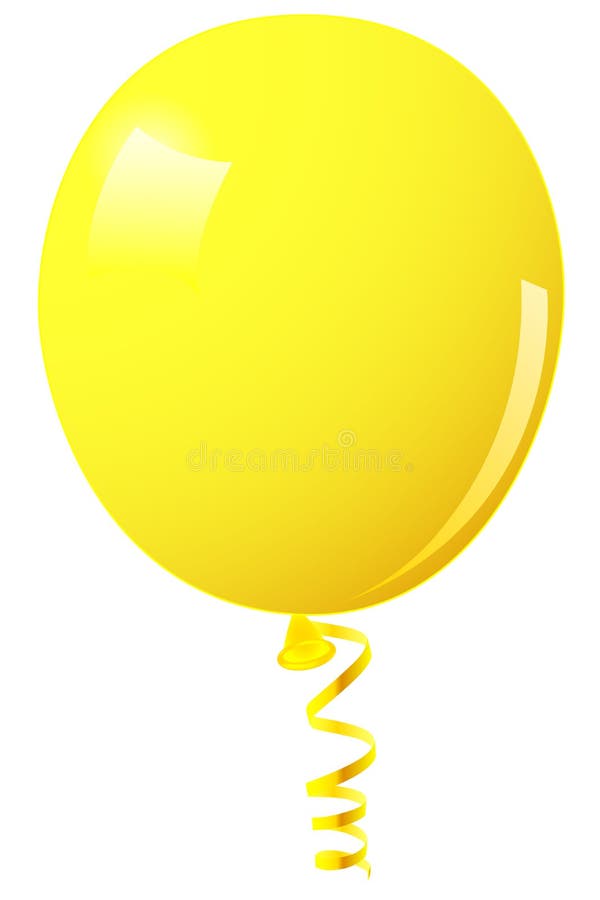 Baloon stock vector. Illustration of easy, yellow, baloon - 3875841