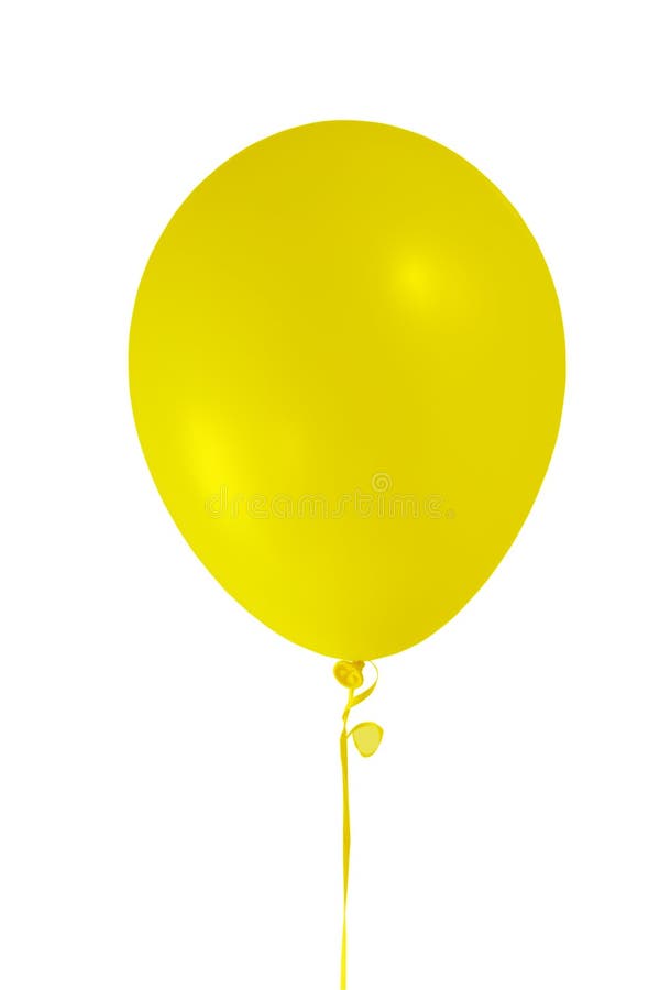 Yellow balloon stock image. Image of background, object - 1369921