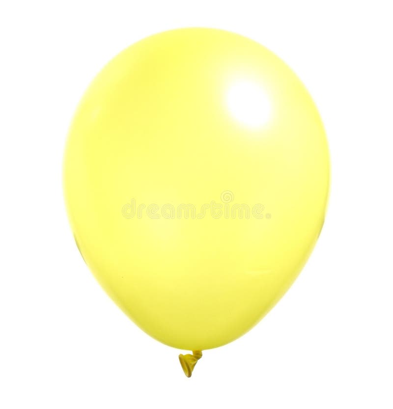 Yellow balloon stock image. Image of background, object - 1369921
