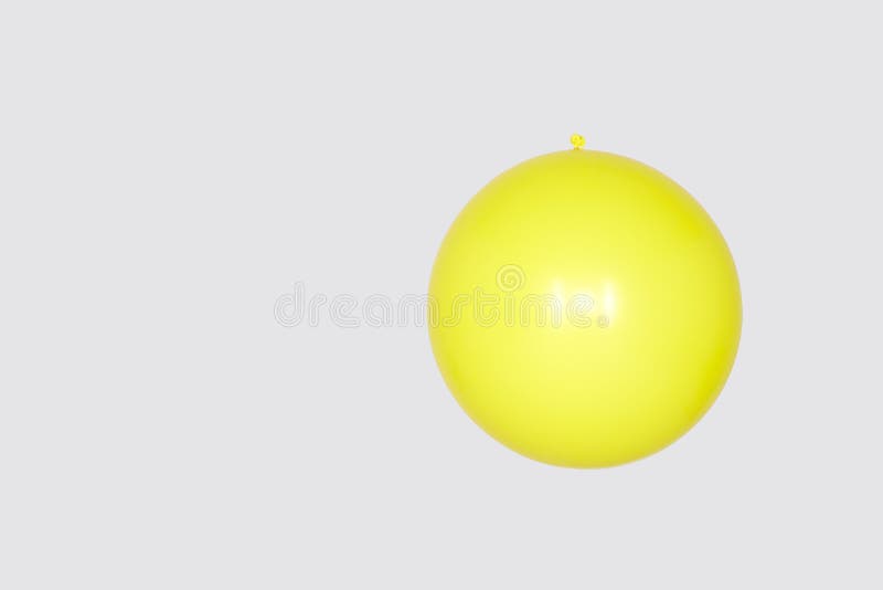 Yellow balloon stock image. Image of isolated, happy - 79553311