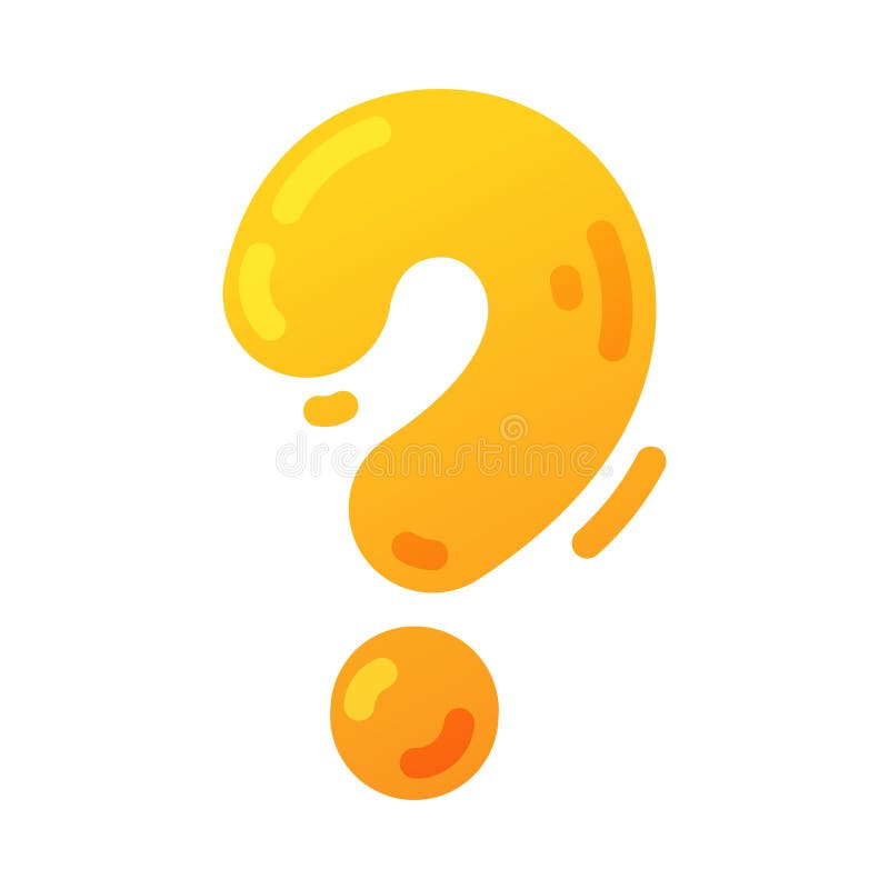 Yellow Balloon Question Mark or Interrogation Point As Punctuation Mark ...