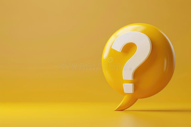 A Yellow Balloon with a Question Mark Symbol on it. Perfect for ...