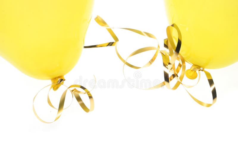 Yellow balloons stock photo. Image of yellow, party, gold - 6825132