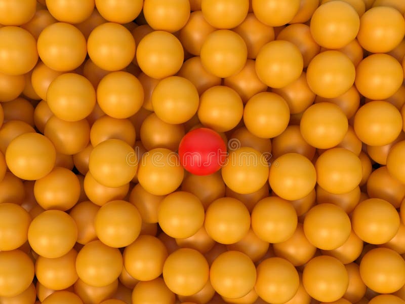 Yellow Balls - Abstract Background. Stock Illustration - Illustration ...