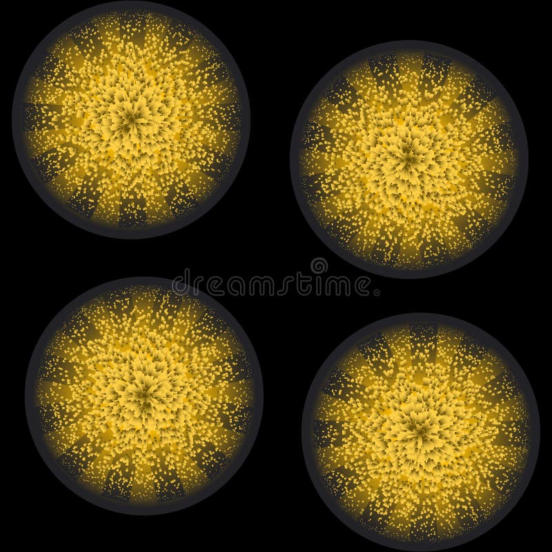 Yellow Balls Seamless Vector Picture. Image: 4172084