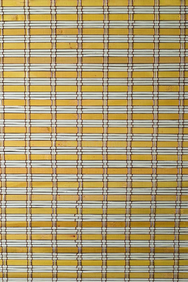 A Yellow Bamboo Mat Texture. Stock Image - Image of horizontal, macro ...