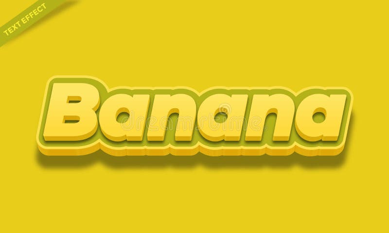 Banana Text Effect Stock Illustrations – 102 Banana Text Effect Stock ...