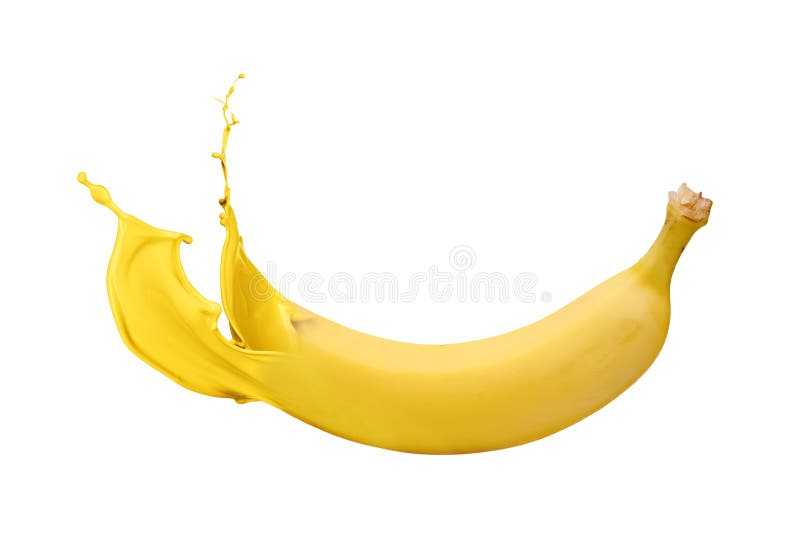 Banana Splashing into Water Stock Image - Image of colour, fruit: 6228869