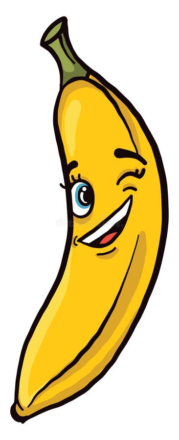 Winking Banana Stock Illustrations – 57 Winking Banana Stock ...