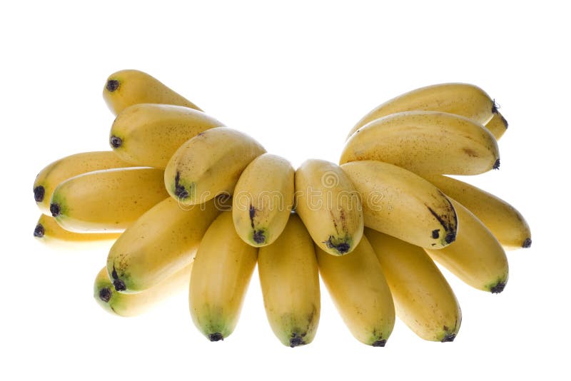 Yellow Bananas Isolated stock photo. Image of tasty, potassium - 7153786