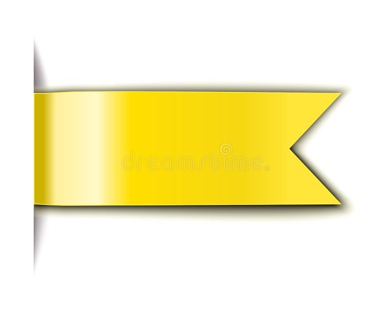 Yellow banner stock vector. Illustration of icon, banner - 263411251