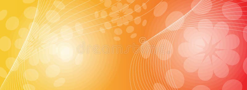 Yellow Banner with Sun Rays, Lines Background, Light Stock Vector ...