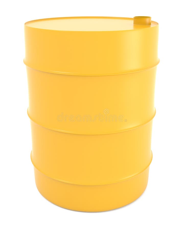 Yellow oil barrel stock illustration. Illustration of flammable - 28409103