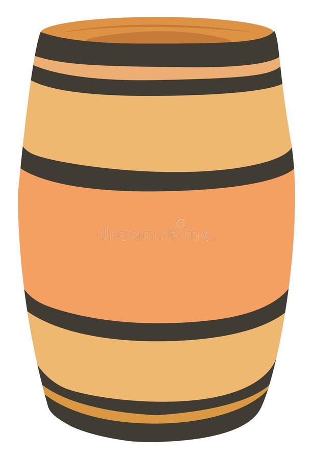 Yellow Barrel, Illustration, Vector Stock Vector - Illustration of ...