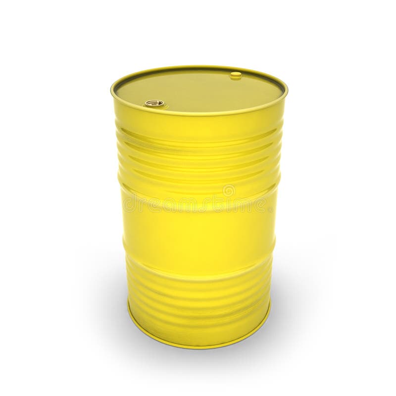 Yellow Barrel with Radioactive Materials Stock Illustration ...