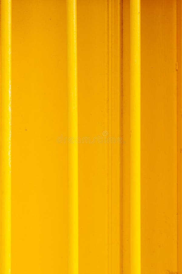 Yellow Bars in Front of a Yellow Wooden Front Door Stock Photo - Image ...