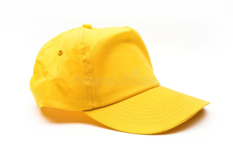 Yellow baseball cap stock image. Image of wear, white - 11050169