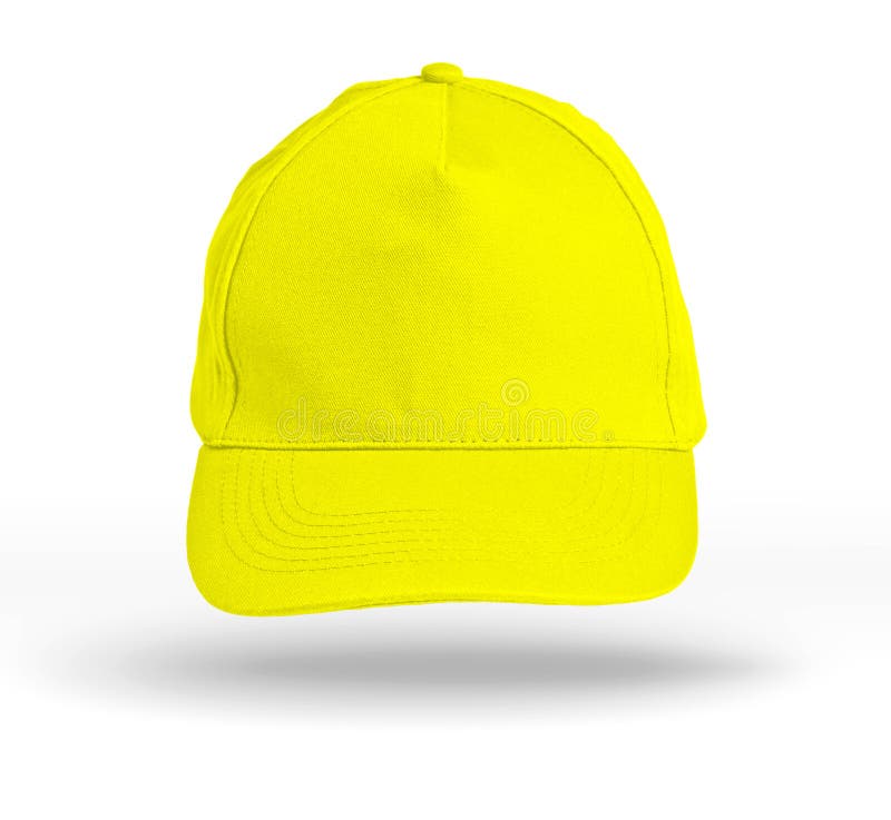Yellow baseball cap stock photo. Image of protect, cover - 6132252