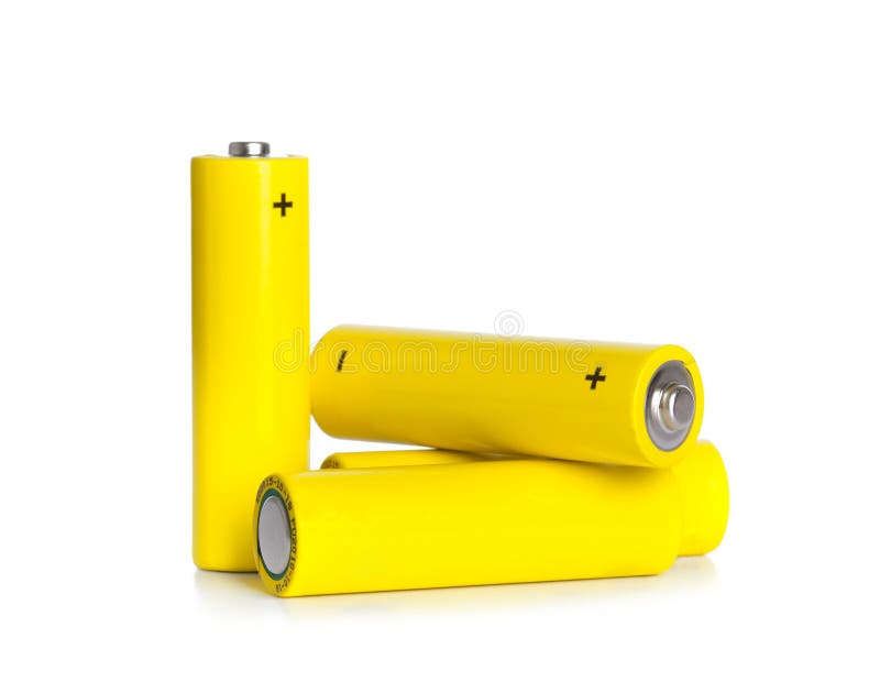 Yellow Battery cell stock image. Image of battery, technology - 36617735