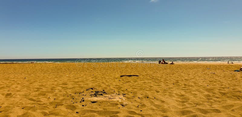 Yellow beach stock photo. Image of gradient, ocean, beach - 153217640