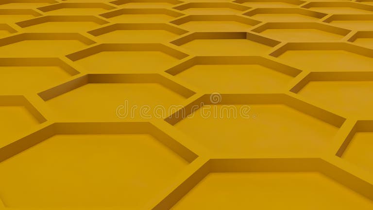 The Yellow Beehive for Abstract Background Concept 3d Rendering Stock ...