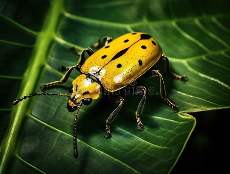 Yellow Beetle Made with Generative AI Illustration Stock Illustration ...