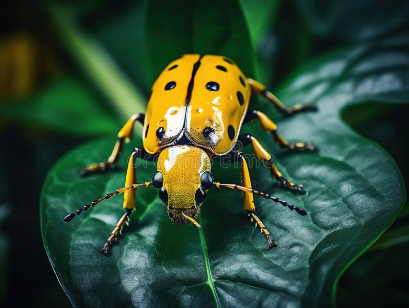 Yellow Beetle Made with Generative AI Illustration Stock Illustration ...