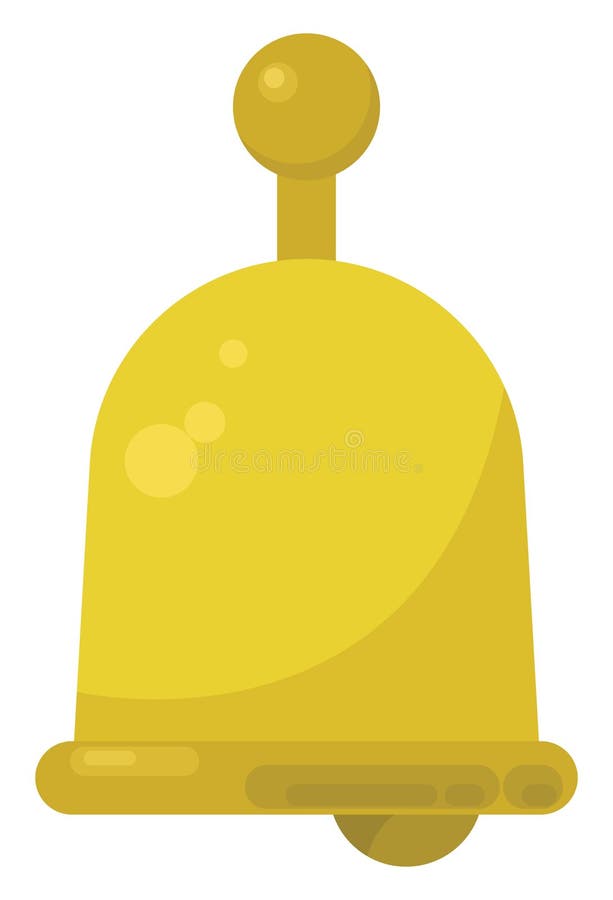 Yellow Bell, Illustration, Vector Stock Vector - Illustration of white ...