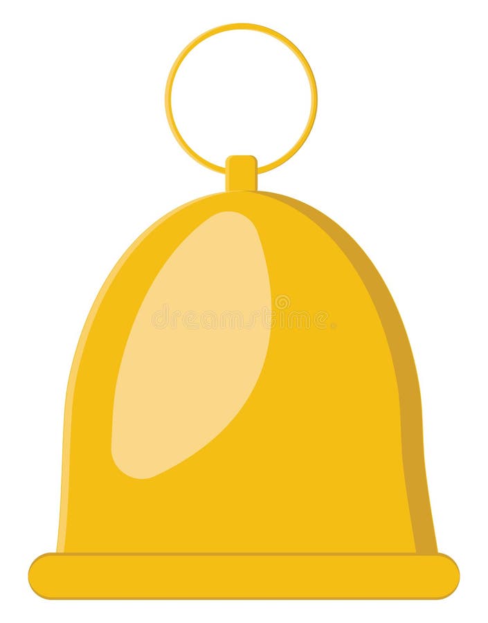 Yellow bell, icon stock vector. Illustration of graphic - 261370036